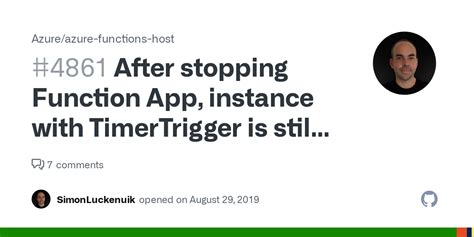after stopping function app instance with timertrigger is still