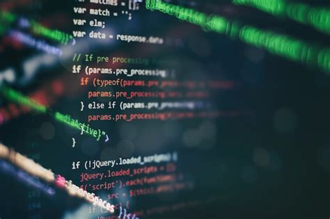 Premium Photo Html5 In Editor For Website Development Website Html Code On The Laptop Display