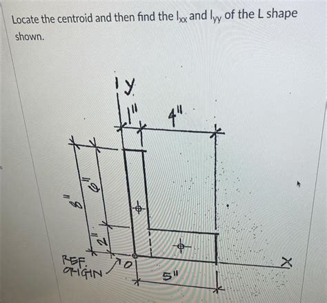 Solved Locate The Centroid And Then Find The Ixx And Iyy Of Chegg Com