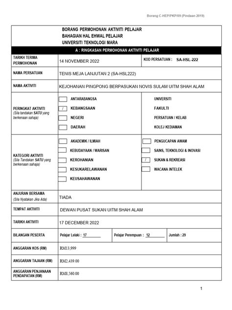 Borang C Pindaan Pdf