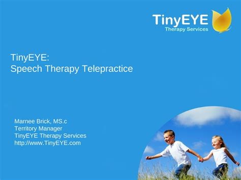 Tinyeye Speech Therapy Telepractice Ppt Web Conferencing