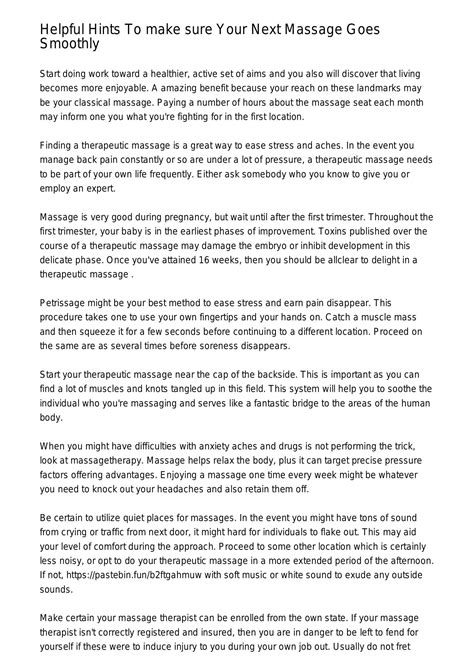 Useful Tips To Make Sure Your Next Nip Goes Smoothlydwccopdfpdf Docdroid