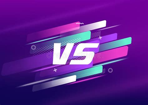 Versus Logo Vs Letters For Sports And Fight Competition Mma Ufs