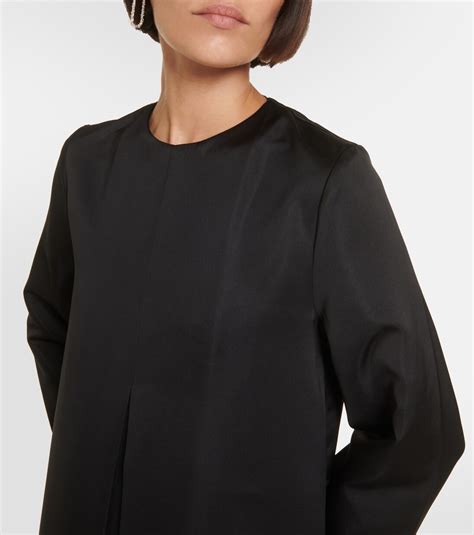 블랙 새틴 미디 드레스 Co Mytheresa