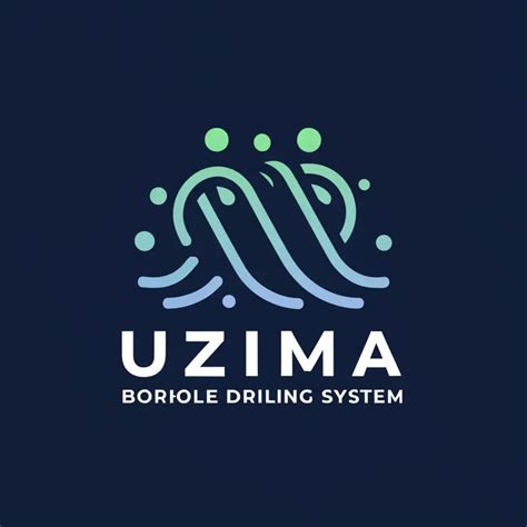 Logo Design For Uzima Borehole Drilling System Waterthemed Emblem For Educational Clarity Ai