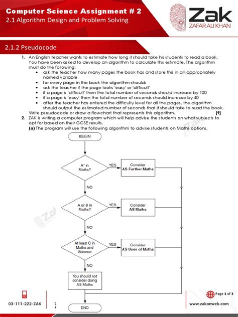 assignment 2 2 1 2 pseudocode and flowcharts pdf algorithms
