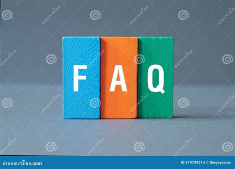 FAQ Word Concept On Building Blocks Text Stock Photo Image Of Alphabet Background