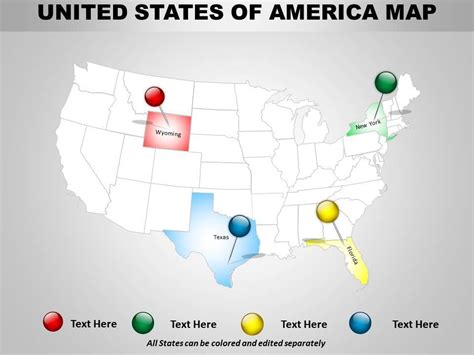 Usa Country Powerpoint Map Design 1314 PowerPoint Slides Diagrams Themes For PPT