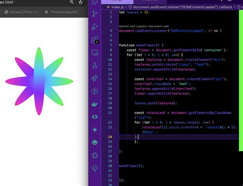 Spinning Flower Animations With Plain Javascript And Css Dev Community
