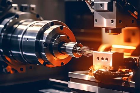 Premium Ai Image The Cnc Machining Center Is Drilling Holes Ai