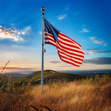 Portrait Of Us Flag Stock Illustration Illustration Of Font 356084213