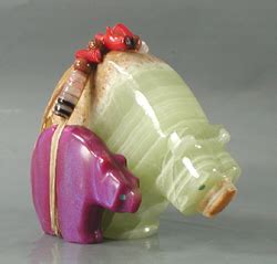 Double Zuni Navajo Animal Fetish Carvings