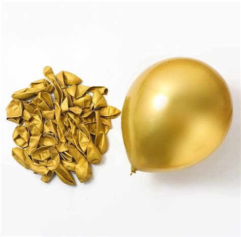 Komorebi Chrome Gold Balloons 12 Inch 50pcs Metallic India Ubuy