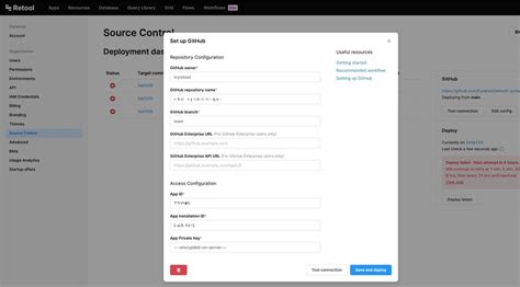Configure Source Control With Github Retool Docs
