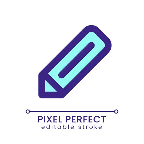 Pencil Pixel Perfect Rgb Color Ui Icon Messenger Feature Writing Message Simple Filled Line