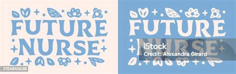 미래 간호사 간호 학교 레터링 그루비 셔츠 디자인 의류 귀여운 꽃의 복고풍 미적 따옴표 졸업 졸업 여자 선물 카드 인쇄 스티커 0명에 대한 스톡 벡터 아트 및 기타 이미지