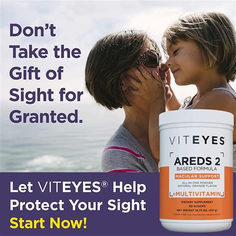 Viteyes Areds 2 Powder Multivitamin Macular Protection Drink With
