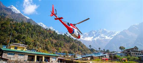 Everest Base Camp Helicopter Tour Everest Flight Landing Heli Tour
