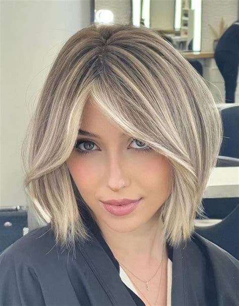 Best Hair Color Styles For Short Hair Short Hair With Bangs Short