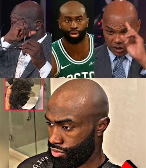 Shaq And Chuck Cant Stop Trolling Jaylen Brown For His Hair Rubbing