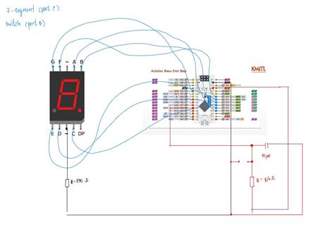 Solved Arduino 7 Segment Countdown 1 7 Segment Starts Chegg Com