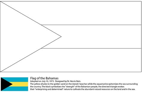 Bahamas Coat Of Arms Coloring Page