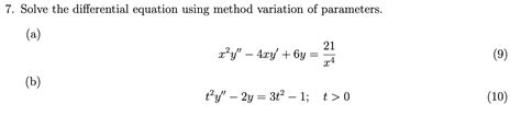 solved solve the differential equation using method