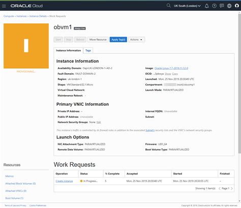 Oracle Base Oracle Cloud Infrastructure Oci Create A Compute Vm