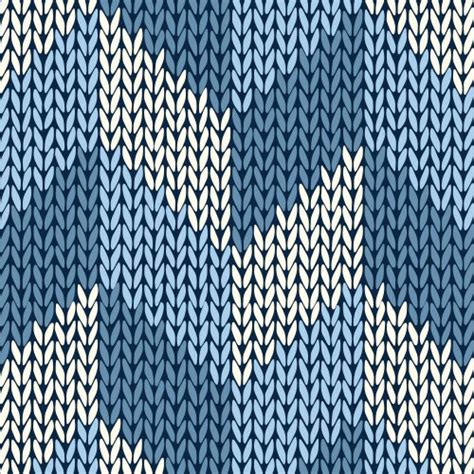 Knitted Pattern Royalty Free Vector Image VectorStock