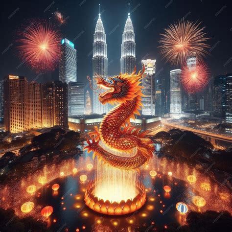 Premium Photo Malaysia Country Chinese New Year Chinese Firework