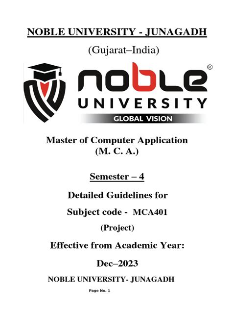 Nu Mca 4th Project Guidelines Pdf Agile Software Development Unified Modeling Language