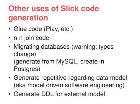 ppt patterns for slick database applications powerpoint presentation