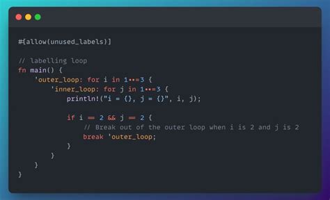 How To Break Out Nested Loops In Rust Sannareddy Harsha Vardhan