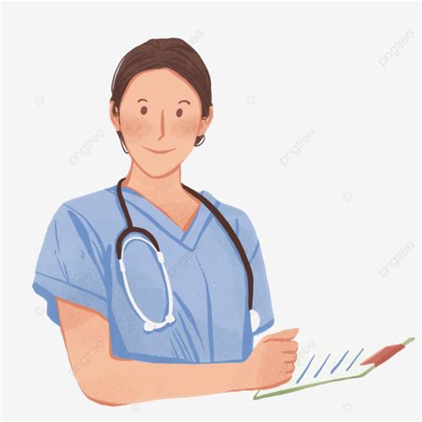 여성 간호사 그림 간호사 의사 건강한 Png 일러스트 및 Psd 이미지 무료 다운로드 Pngtree