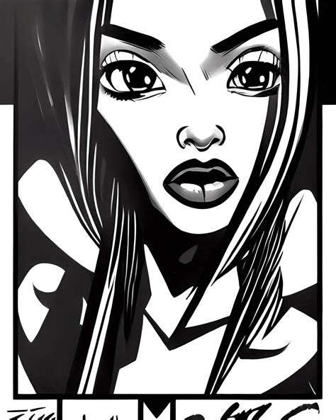 Comic Book Girl Drawing