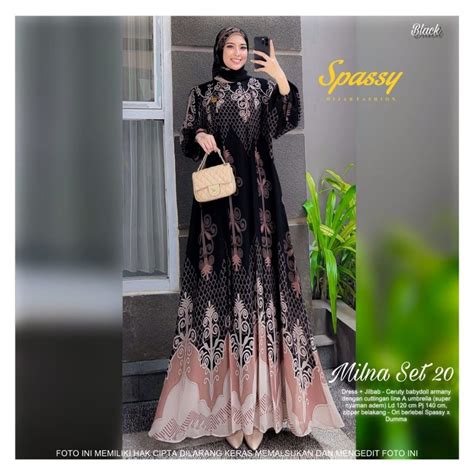 Jual Milna Set 11 12 13 14 15 16 18 19 20 Spassy X Dumma Gamis Maxi