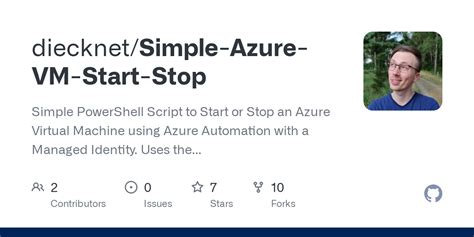 Github Diecknetsimple Azure Vm Start Stop Simple Powershell Script