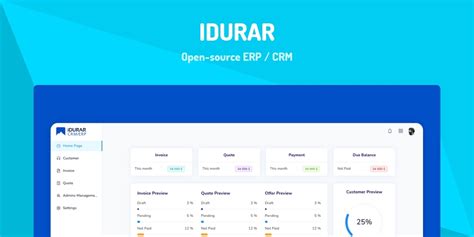 Idurar Open Source Erp Crm Made With Reactjs