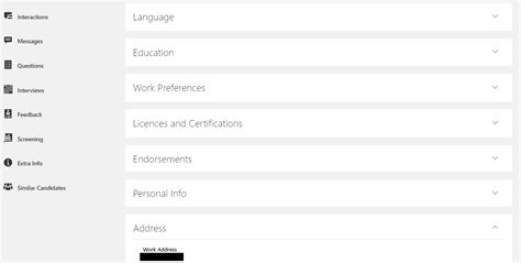 Orc Current Job Details Of Internal Candidates In Candidate Profile