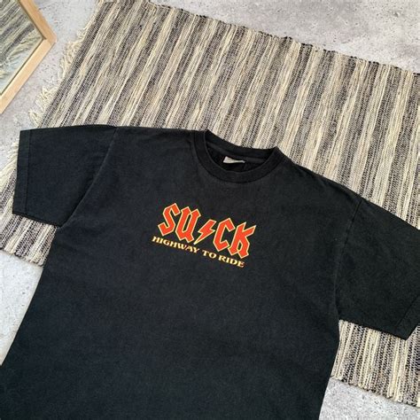 Vintage Vintage Y2k Suck Adult 18 Graphic Sex Parody Tee Shirt M Grailed
