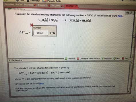calculate the standard entropy