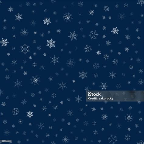 크리스마스 눈송이에서 완벽 한 패턴입니다 디자인 엽서 초대장 인사말 및 의류에 대 한 새 해 축제 텍스처 12월에 대한 스톡 벡터 아트 및 기타 이미지 Istock
