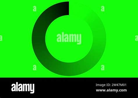 Loading Icon Animation On A Green Screen Chroma Key Background