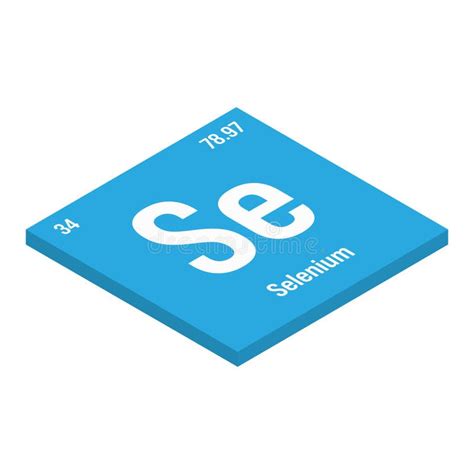 Selenium Se Periodic Table Element Stock Illustration Illustration Of Gray Scientific