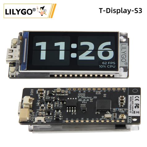lilygo t display s3 esp32 s3 1 9 inch st7789 lcd display development