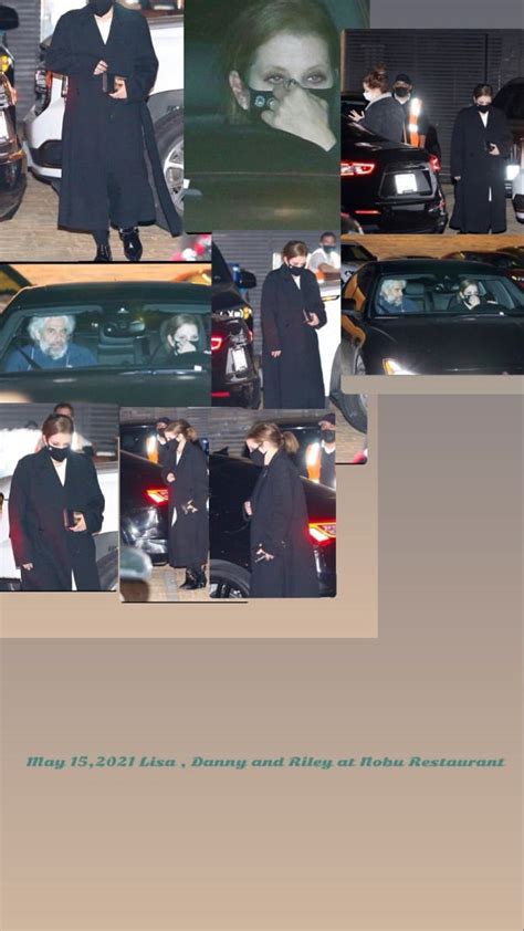 May Lisa Danny And Riley At Nobu Lisa Marie Presley Alain Delon Riley