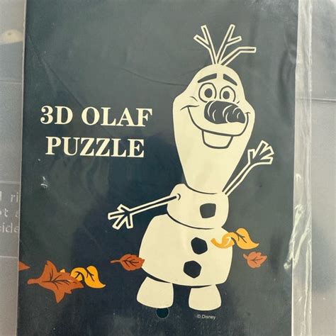 Disney Toys Disney Olaf 3d Puzzle With Autumn Accents Poshmark