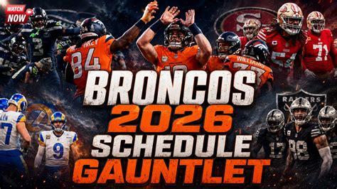 Nfl Hands Denver Broncos A Ridiculous Rollercoaster Schedule For 2026