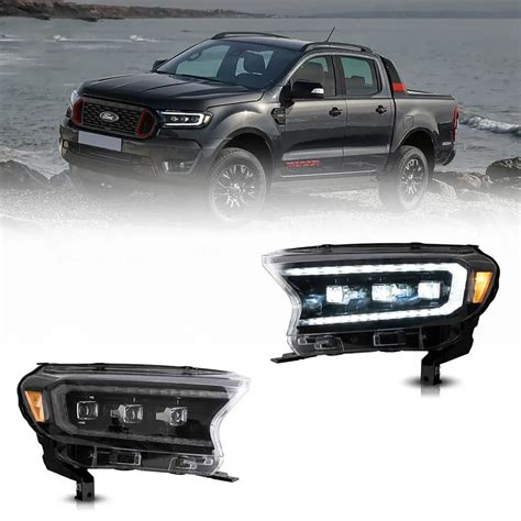 15 21 Ford Ranger [international Types] Facelift Led Matrix Projector