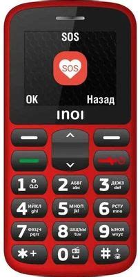 Характеристики Сотовый телефон INOI 107B, красный (1968344) смотреть в ...